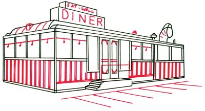 Cartoon Pictures: How to Draw Diners in 5 Steps