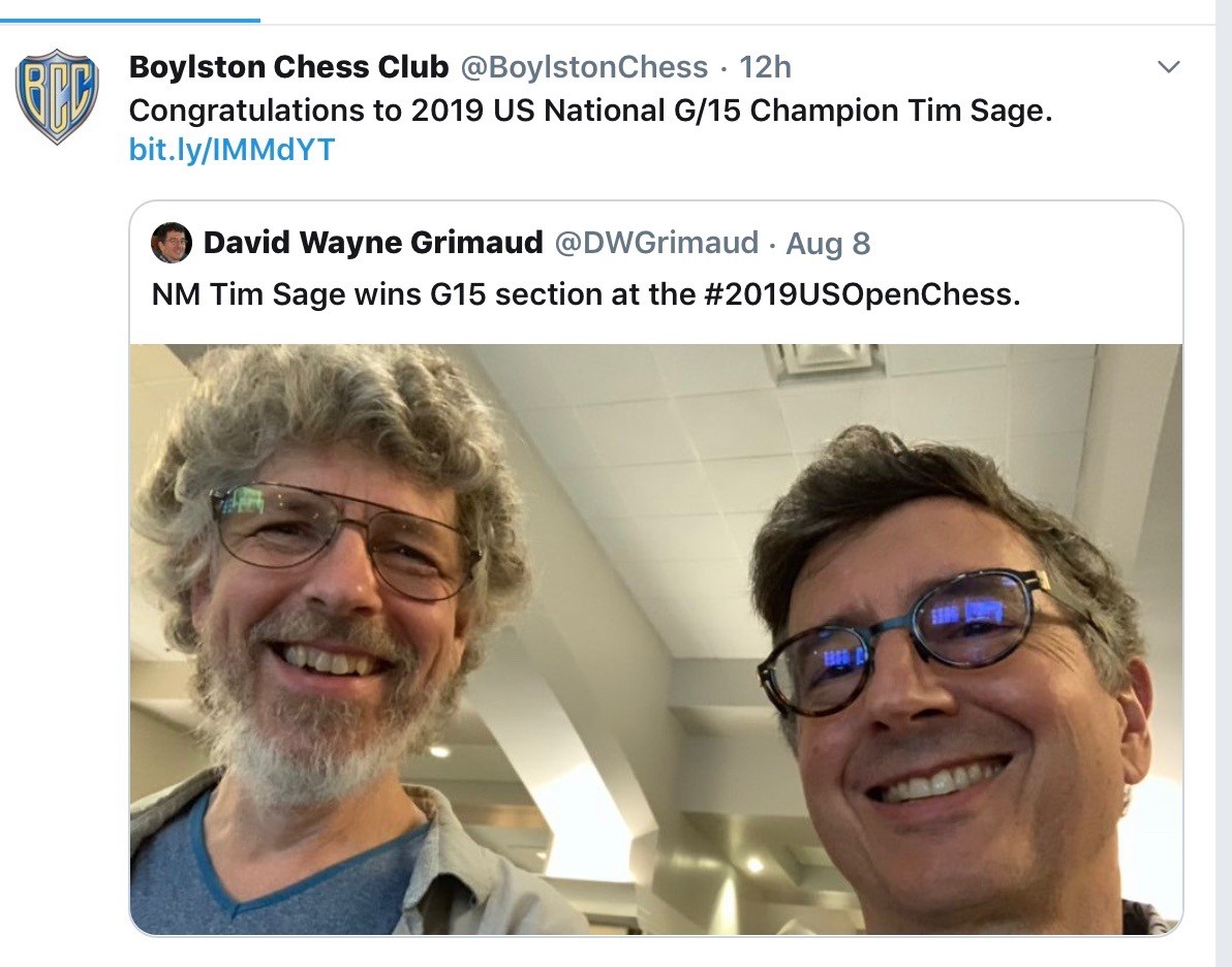 Boylston Chess Club Weblog: NM Tim Sage wins G15 section at the 2019 US ...
