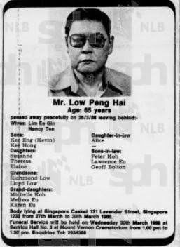 Low Teng Leng (Bukit Brown)