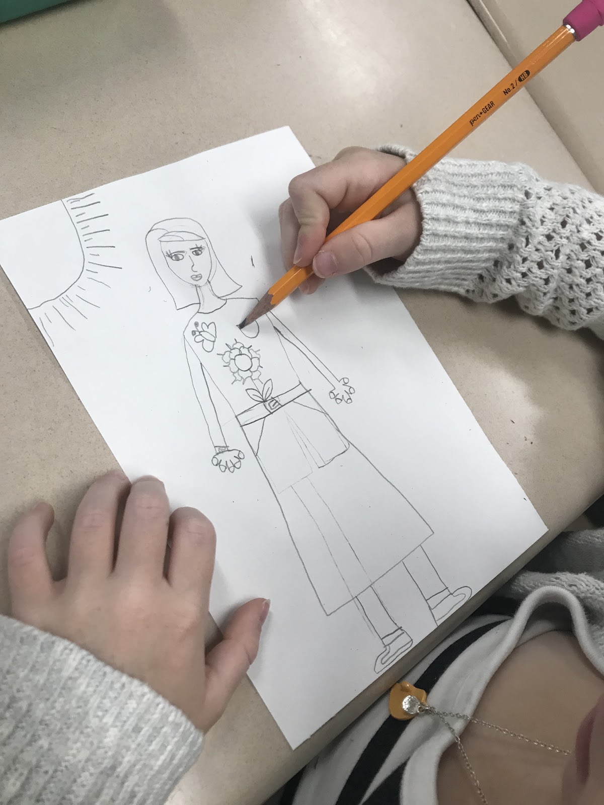 Elements of the Art Room: 1st and 2nd self portraits