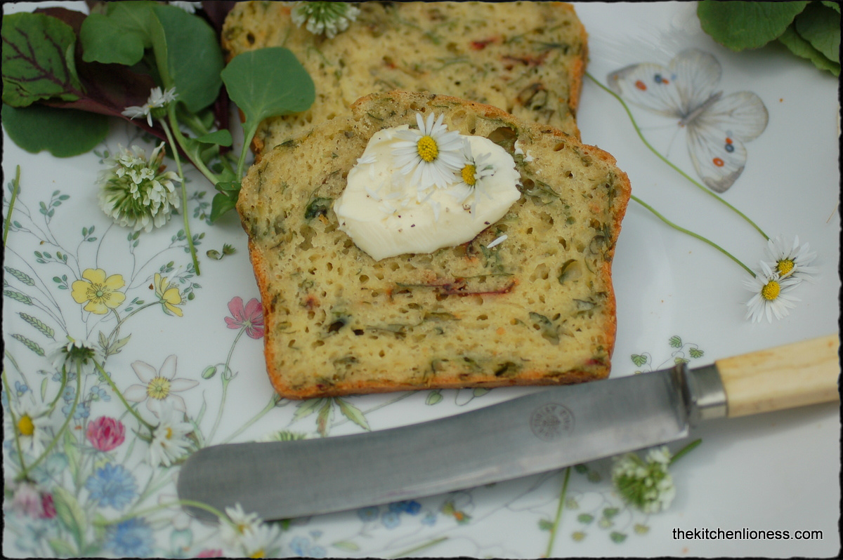 The Kitchen Lioness: FFwD: Back-of-the-Card Wild Herb Bread & Daisy Butter