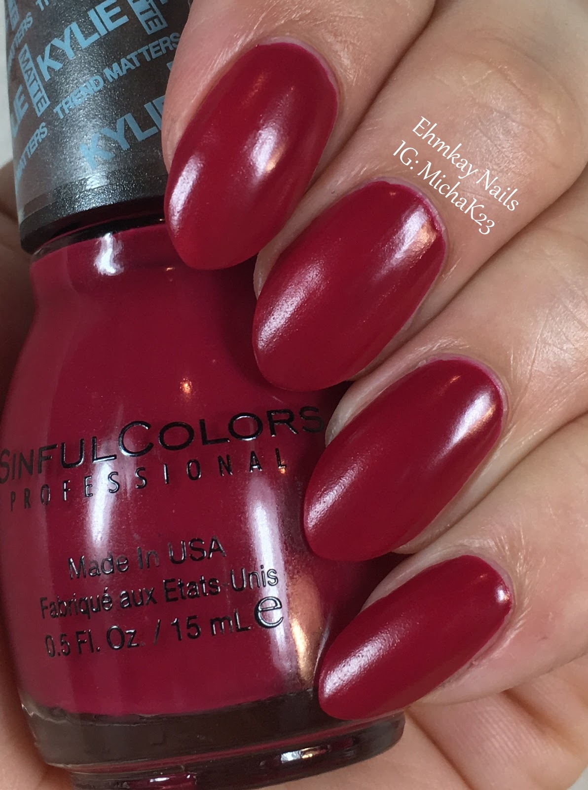 ehmkay nails: Sinful Colors Kylie Jenner Trend Matters Pure Satin Matte ...