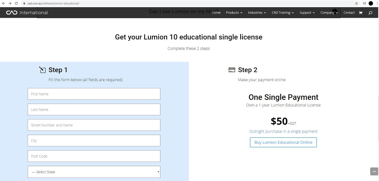 ARCH1101 Design Studio 1: Lumion Student License