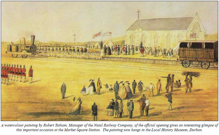 old STEAM LOCOMOTIVES in South Africa: Durban - Railway Station, "NATAL ...