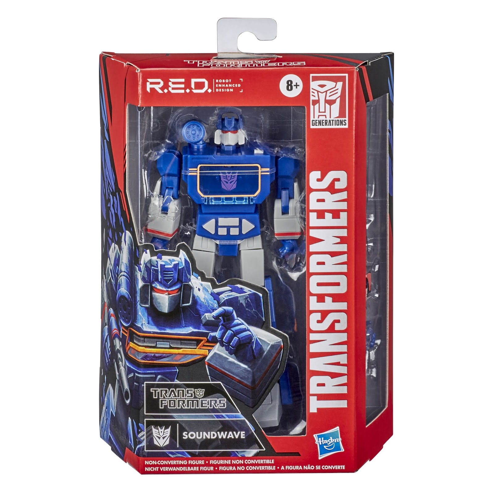Transformers Red Soundwave and packaging non transformable figures by ...