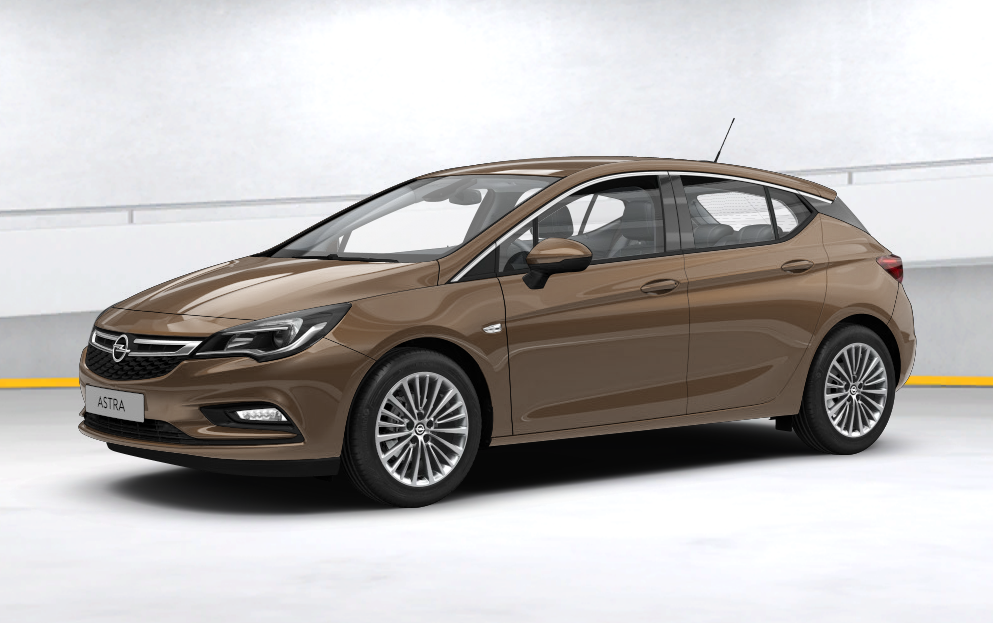 Opel Astra 5 (2015 à 2019) - Couleurs et code peinture