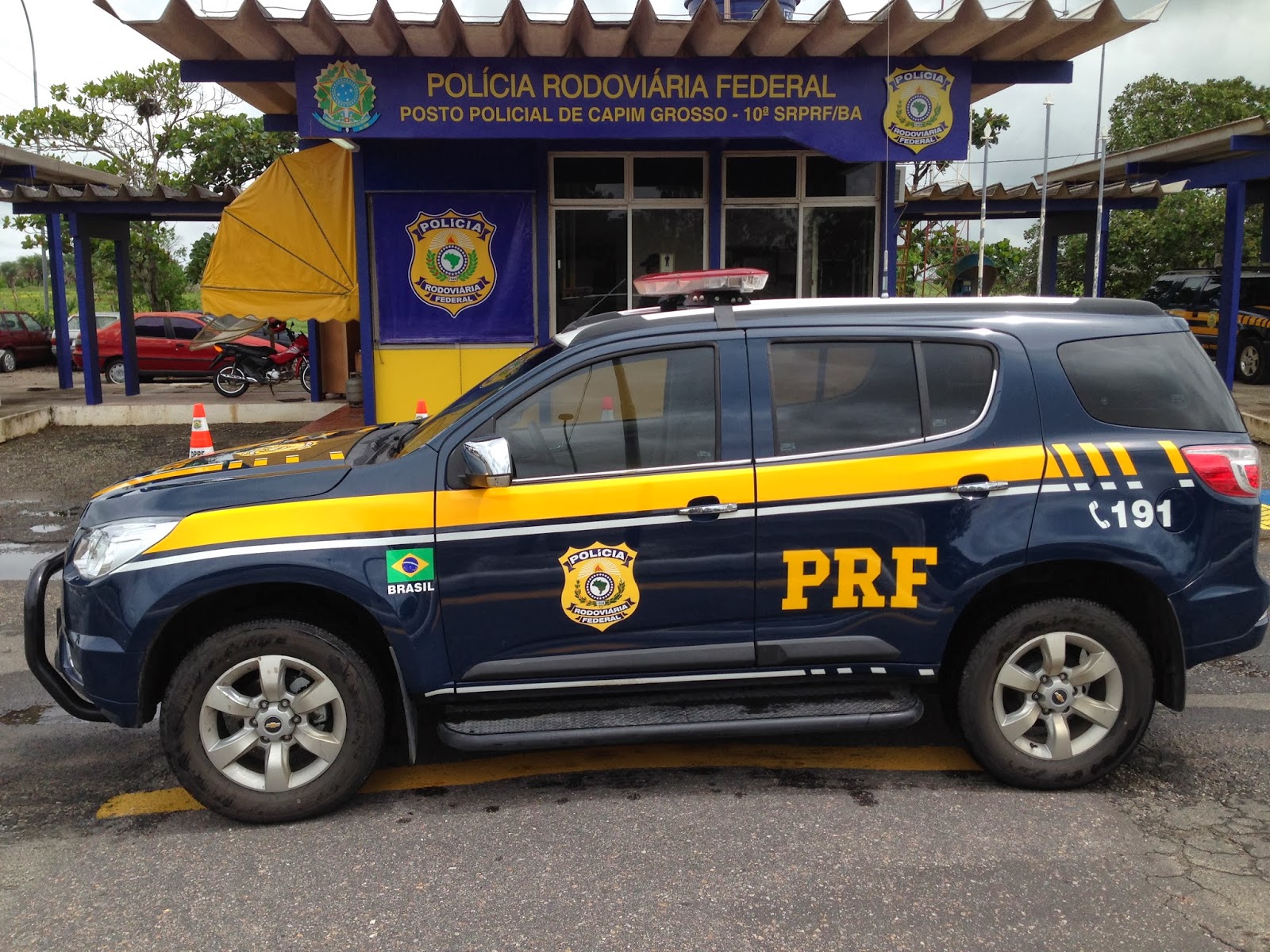 .: POSTO PRF DE CAPIM GROSSO RECEBE VIATURA O KM