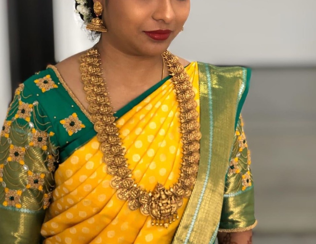 Nakshi Work Double Kasu Mala - Jewellery Designs