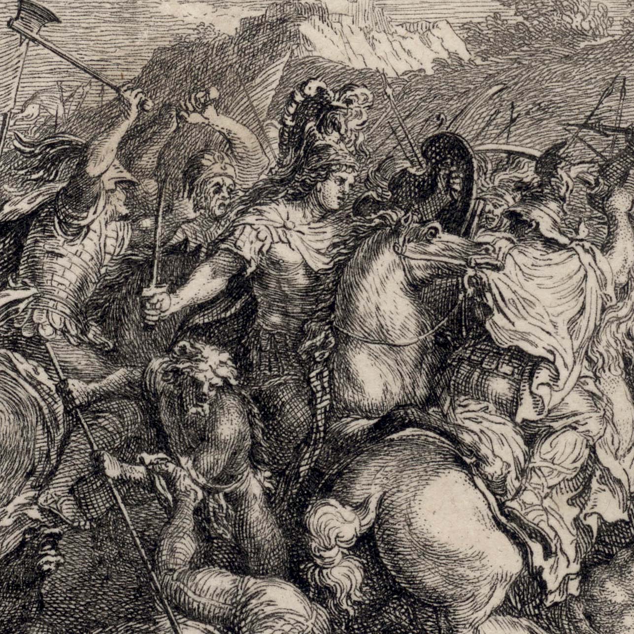 Prints and Principles: Sébastien Leclerc’s etching, “Battle of the ...
