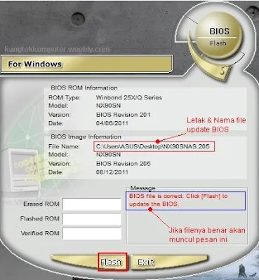 Cara Update Bios Laptop Dengan Flashdisk Dan Winflash Utility - Udin Blog