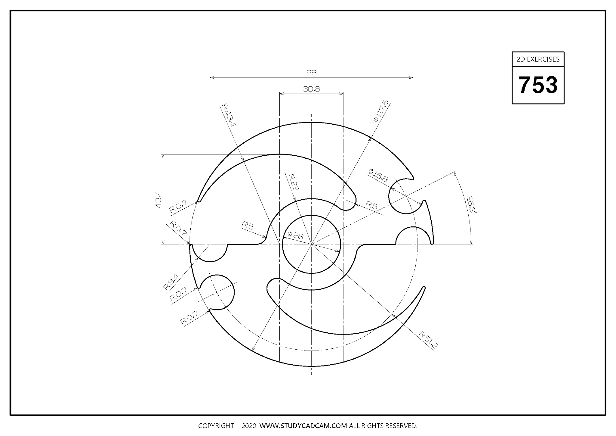 2D CAD EXERCISES 753 2d-cad-exercises-753