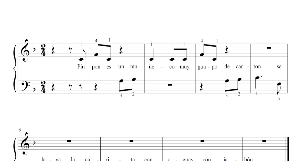 CEMCRUZ: PIN PON + PARTITURA PARA PIANO