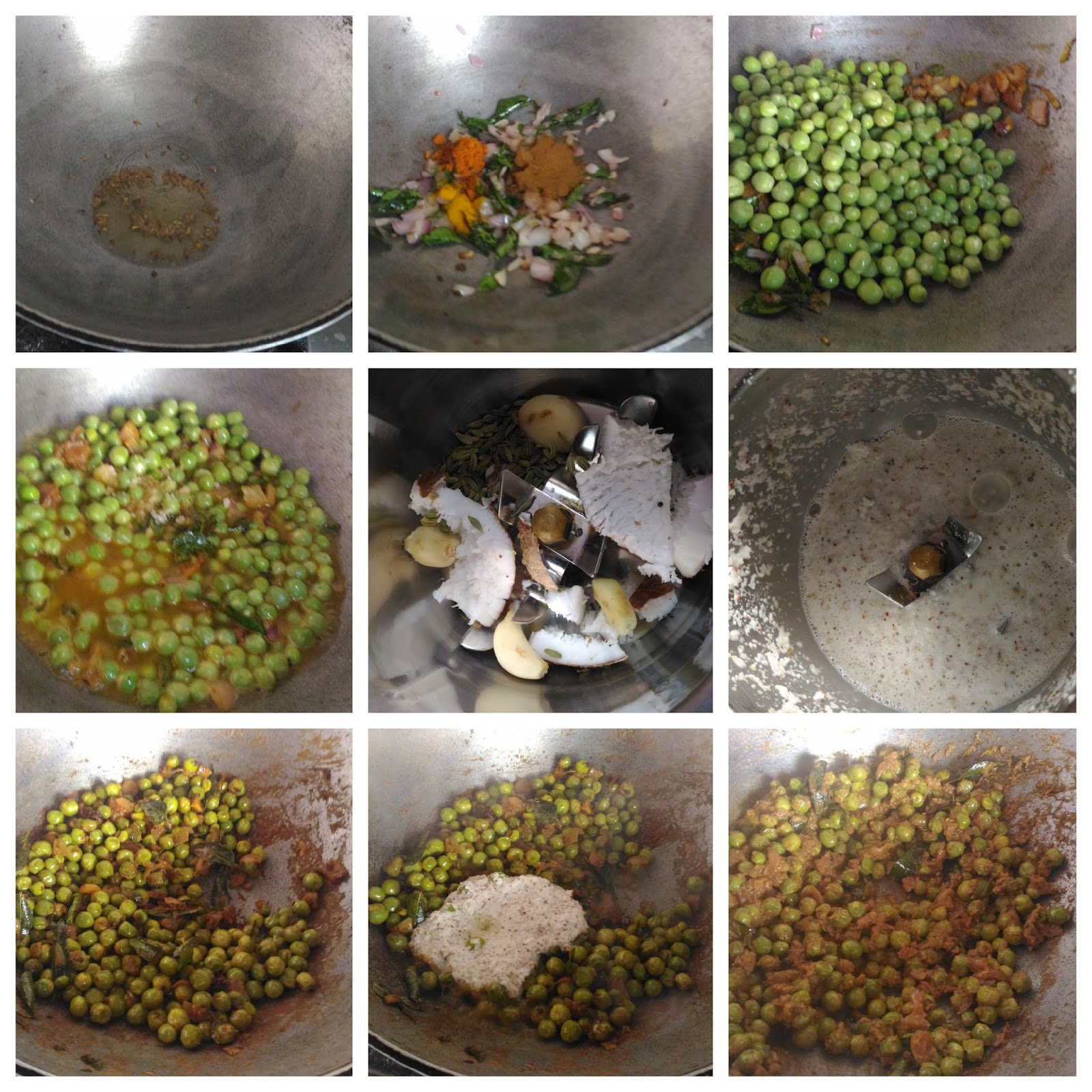 Peas Masala / Matar Masala / Pachai Pattani Masala | Peas Recipes ...