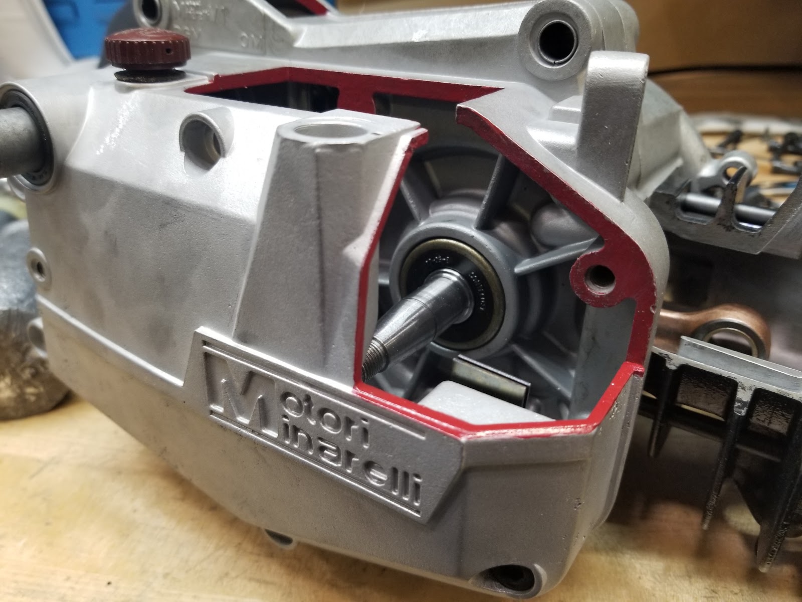 Minarelli V1 Cutaway Motor — Moped Army