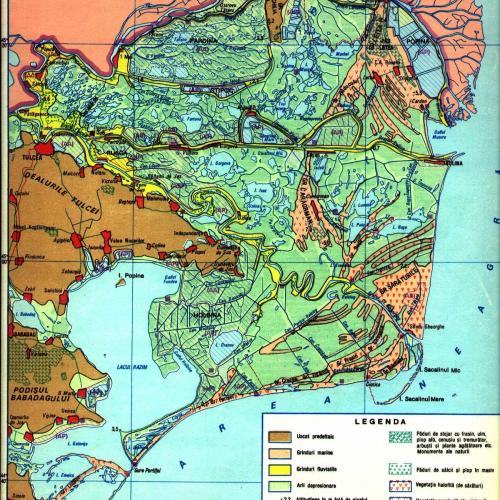 Dunavatu de Jos, vechi sat pescaresc din Delta Dunarii: Harti