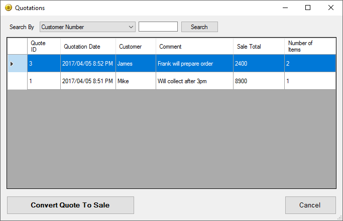 Quotations and Other Improvements