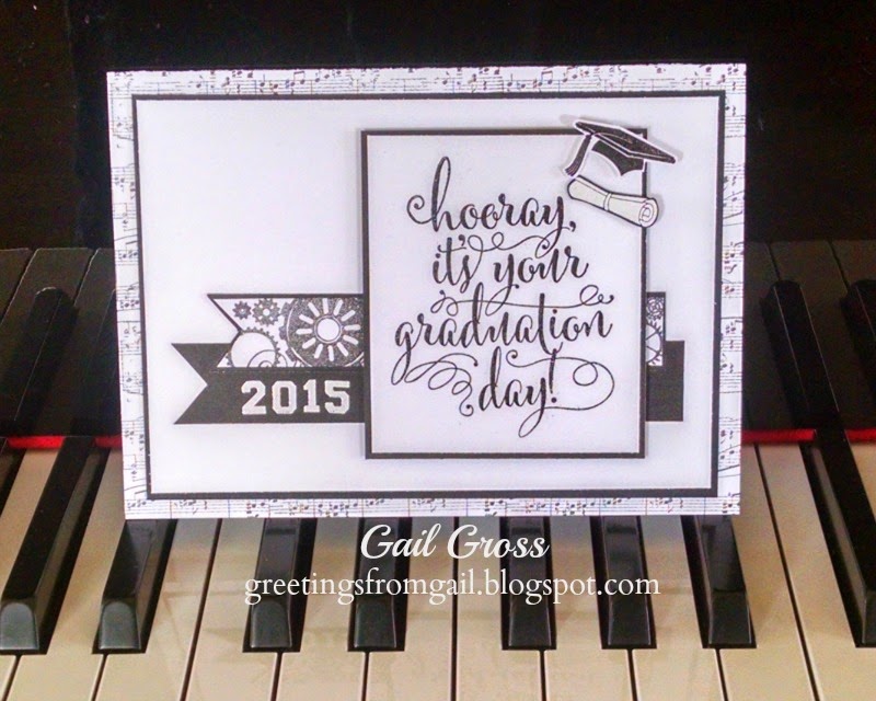 Greetings from Gail: Another Graduation Card - Freshly Made Sketches #185