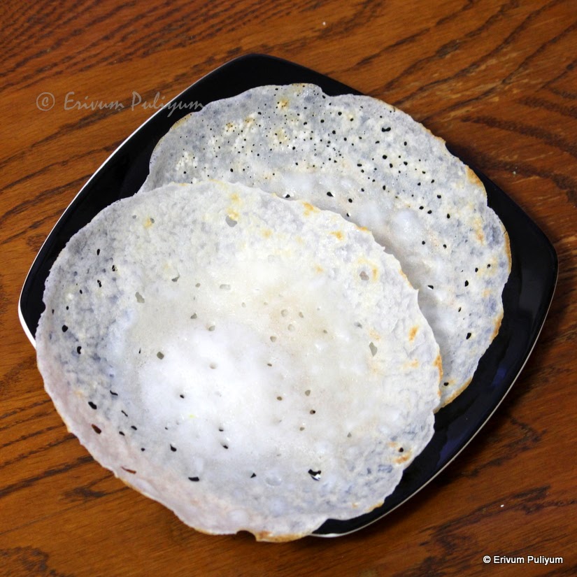 Erivum Puliyum: Kallappam (Vellayappam) -Step By Step Pics | Rice ...