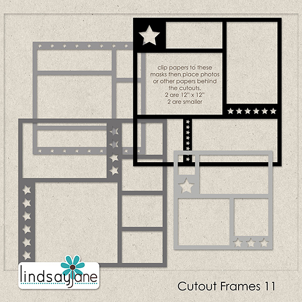 Lindsay Jane Designs: Cutout Frames 11 and 12
