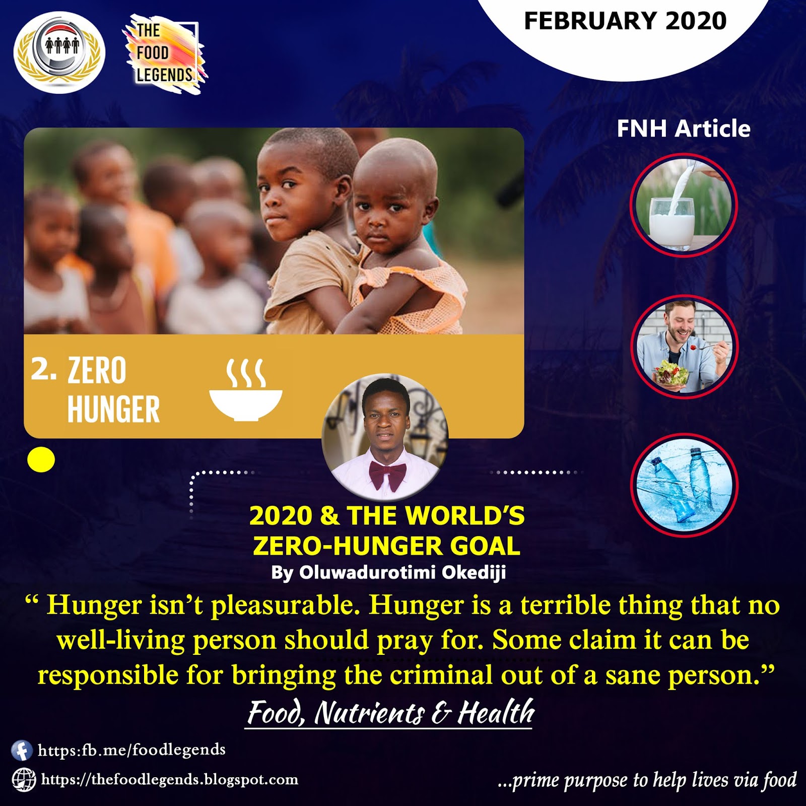 2020 & The World's Zero Hunger Goal - The Food Legends