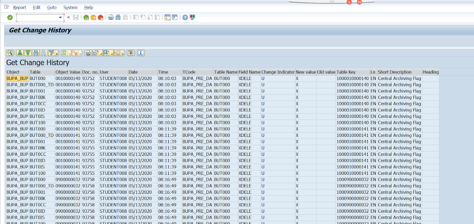 SAP ABAP Central: In SAP S/4HANA You can create Change History Report ...