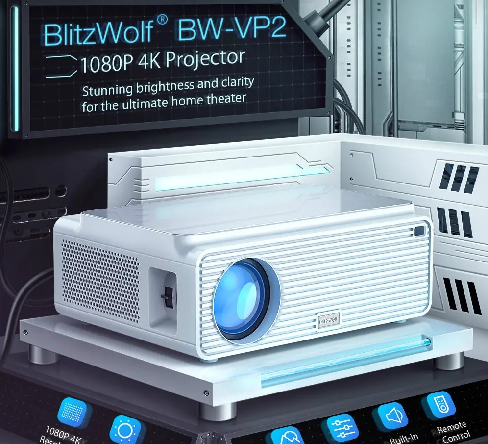 Projector Blitzwolf BW-VP2 Full HD a €162 | Aberto até de Madrugada