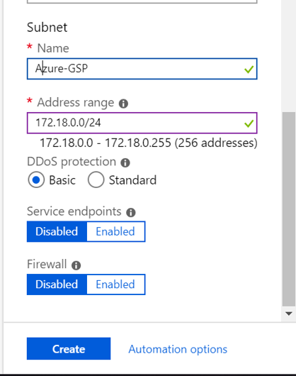 Connecting Azure (Vnet/Subnet) to Google Cloud Platform (VPC Network)