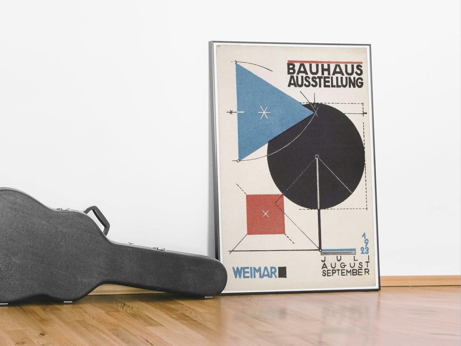 Poster for the first Bauhaus exhibition, 1923 - Herbert Bayer - Poster ...