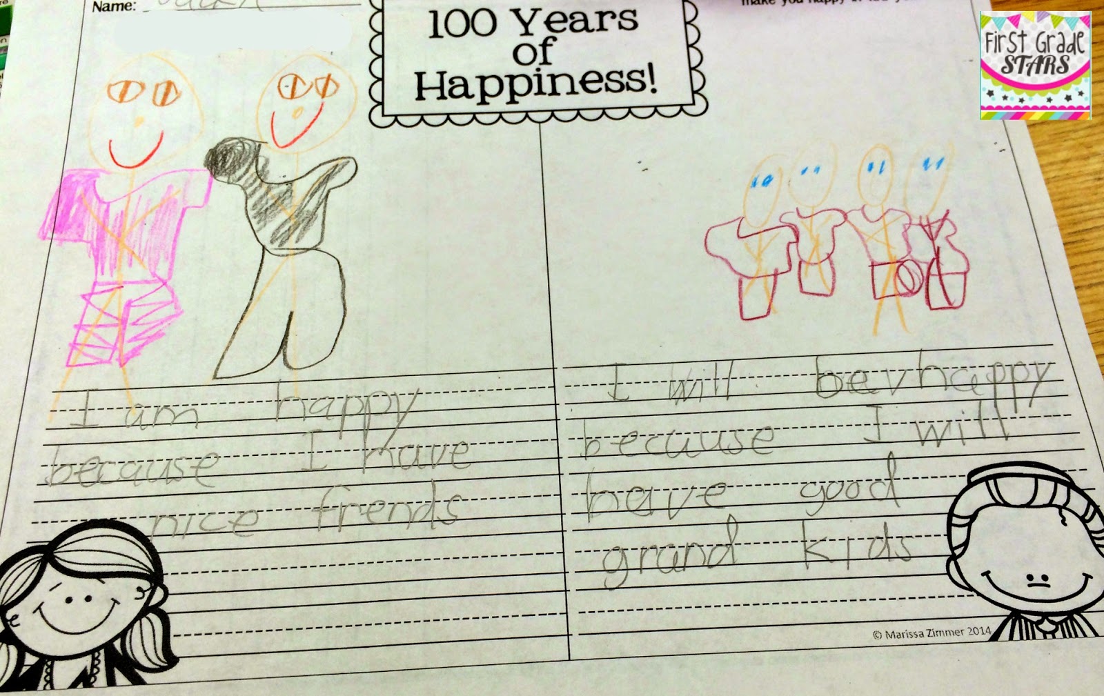 First Grade STARS: 100 Days of Happiness!