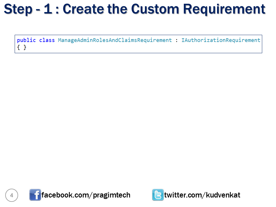 Sql Server Net And C Video Tutorial Custom Authorization Requirement And Handler Example In