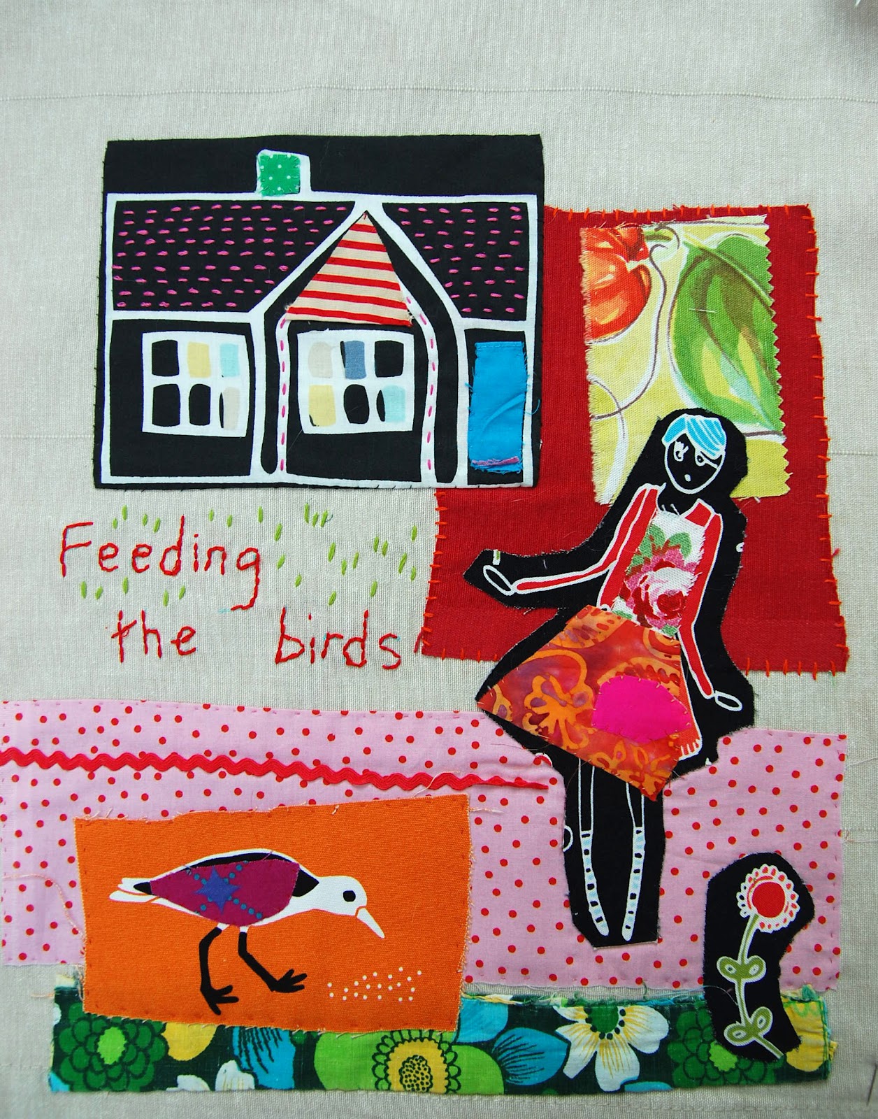 Thread and Thrift: FREE IKEA textile collage workshop