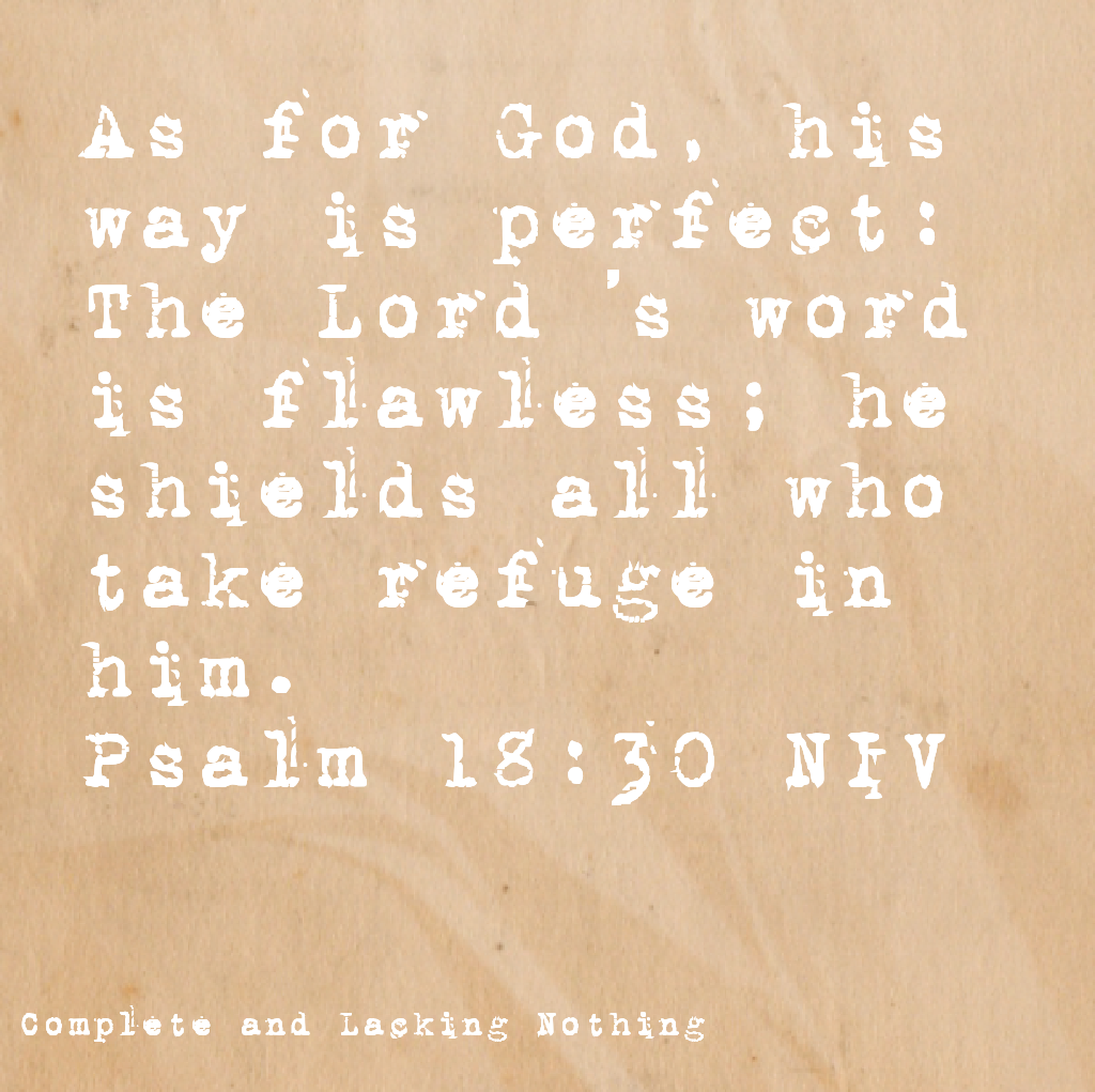 Complete and Lacking Nothing