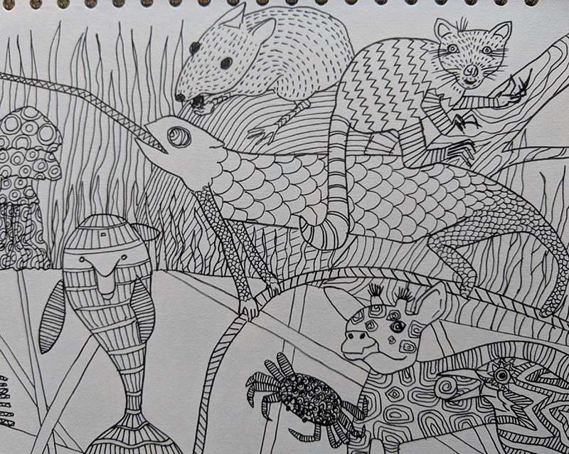 LinsArt: Animals Ink Drawing