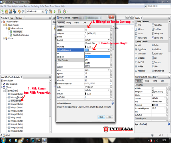 BELAJAR NETBEANS - MEMBUAT KALKULATOR SEDERHANA