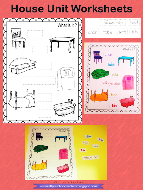 ESL/EFL Preschool Teachers: The furniture in the house unit for ESL ...