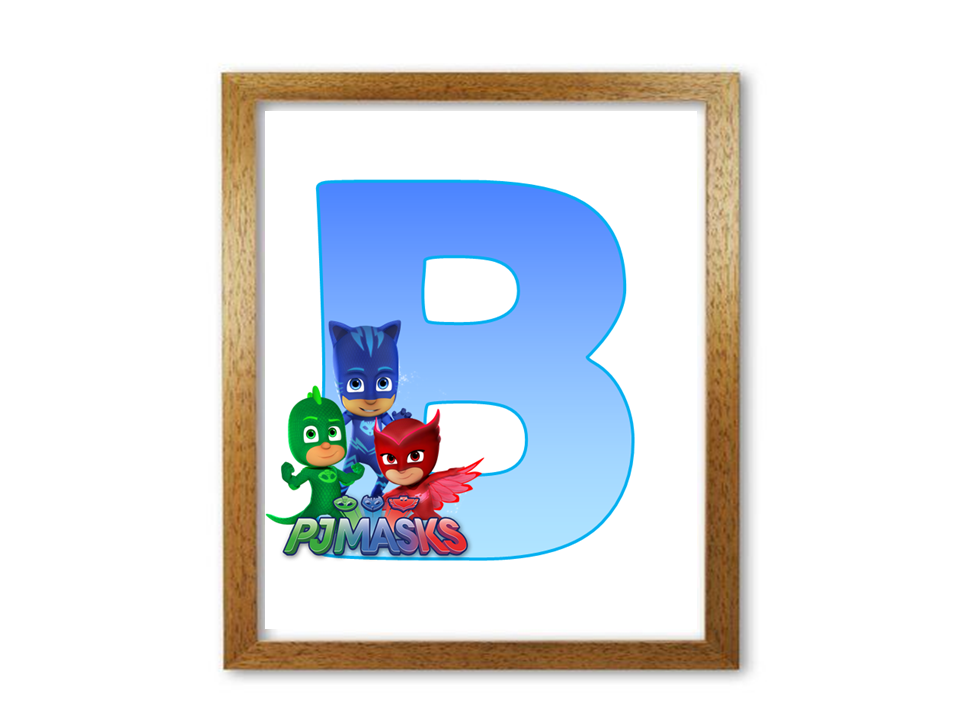 Kits imprimibles gratis : Abecedario PJ Masks
