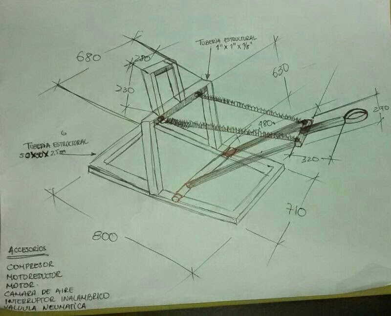 Diseño y construcción de catapulta