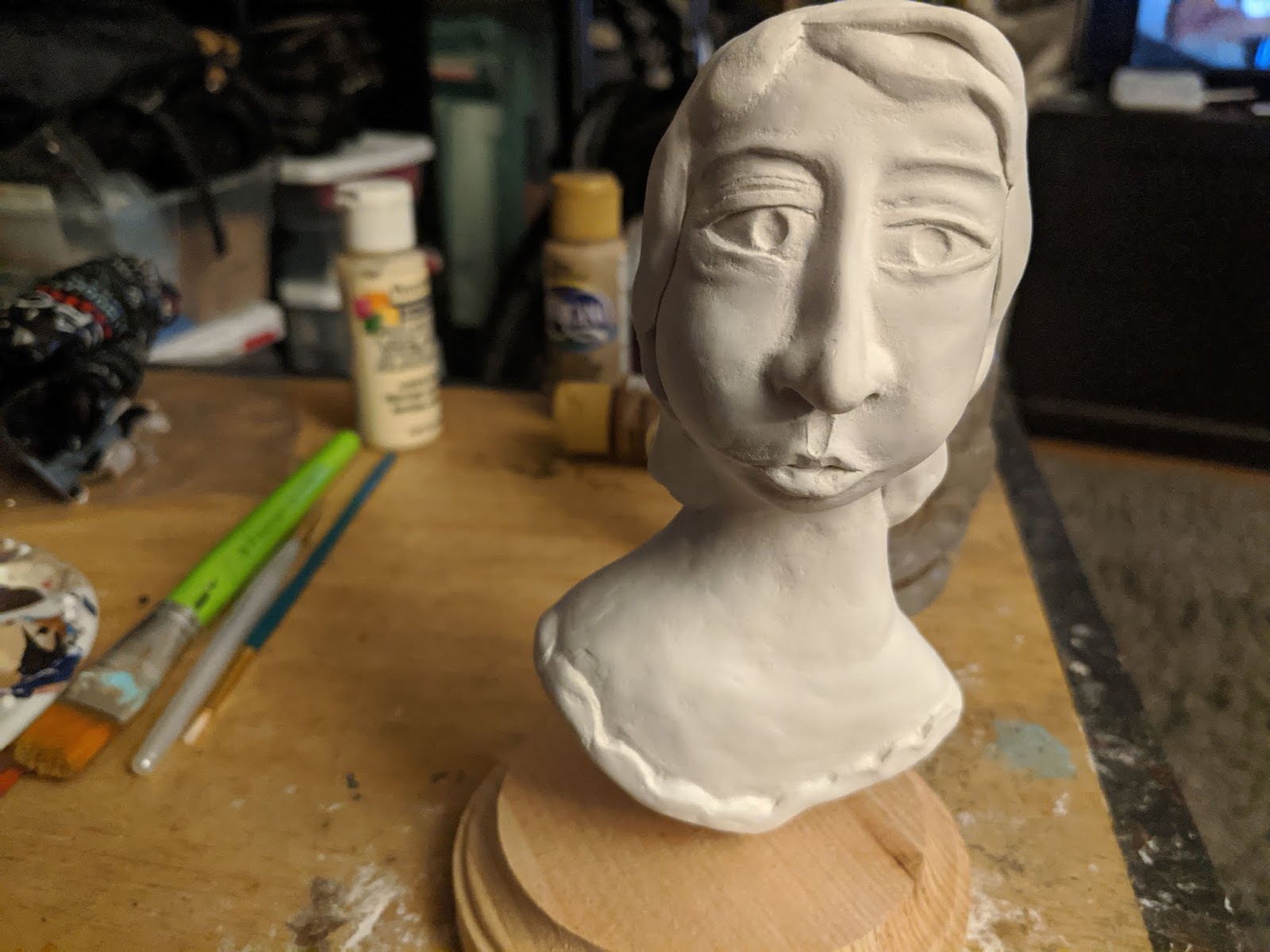 Creative Paperclay® air dry modeling material: Creating a Standing Bust