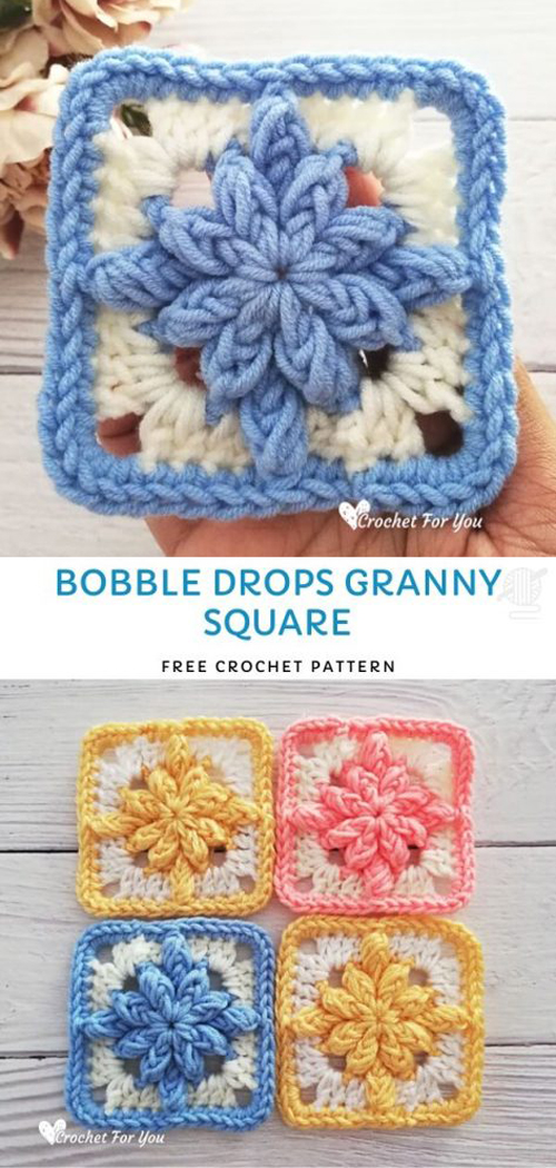 Beautiful Skills - Crochet Knitting Quilting : Bobble Drops Granny ...