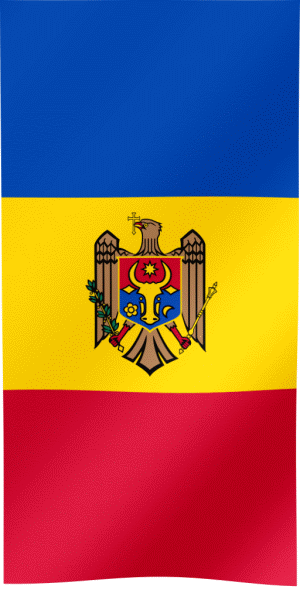 Flag of Moldova (GIF) - All Waving Flags