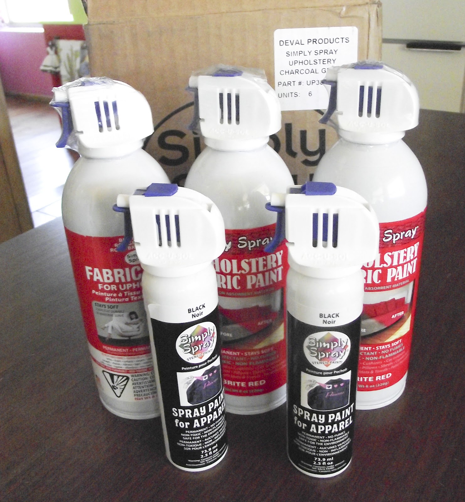 Sara vs. Sarah: Simply Spray Upholstery Spray Coffee Table Bench ...