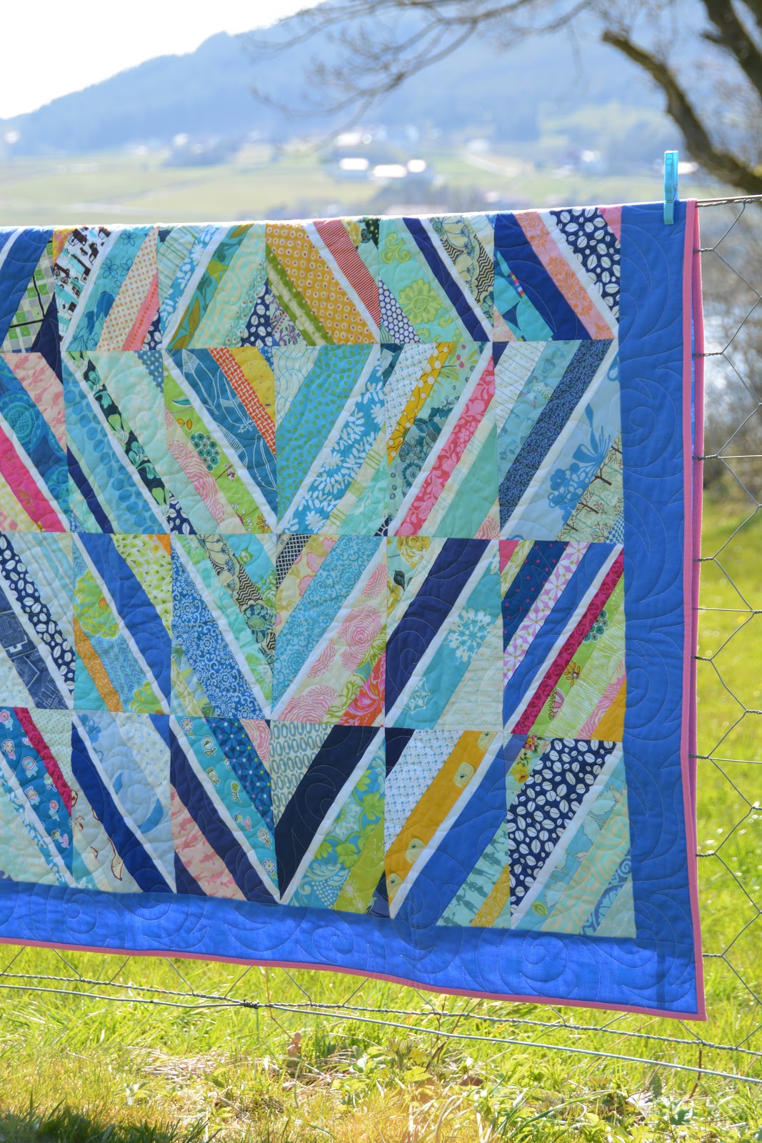 Quilt it: fractured diamond