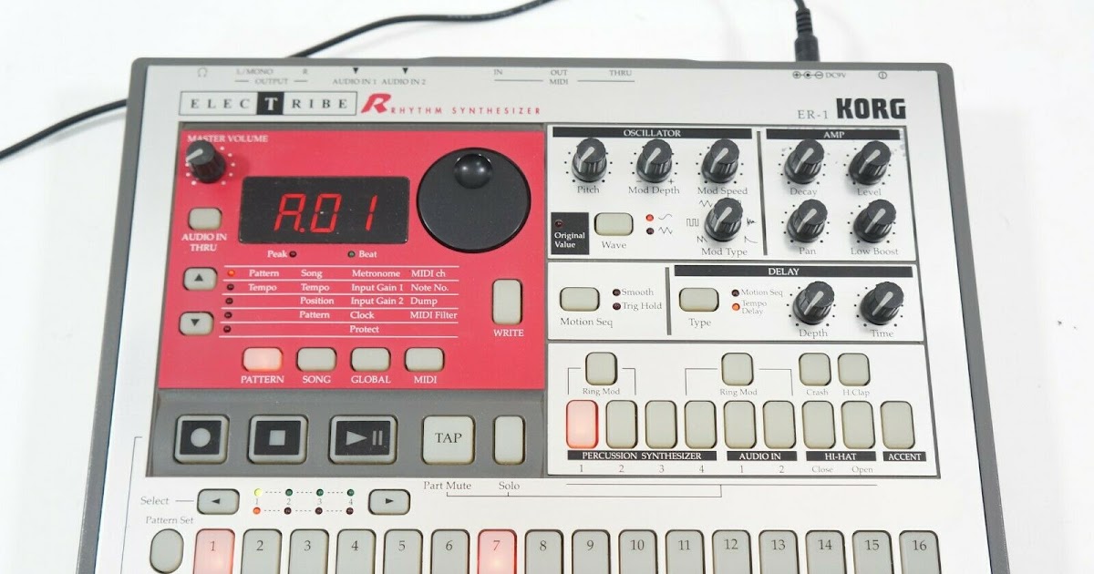 MATRIXSYNTH: KORG ER-1 ELECTRIBE Analog Modeling Drum Synthesizer ER1 ...