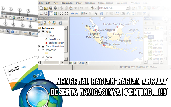 Mengenal Bagian-Bagian ArcMap + Navigasinya - Lapak GIS