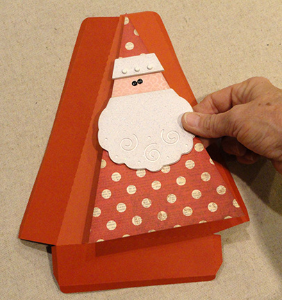 Needles 'n' Knowledge: Triangle Santa 3D Box