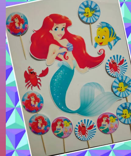 Topper La Sirenita - Mis Toppers Tus Toppers