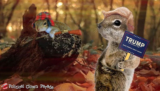 Political Clown Parade: Squirrel Uprising