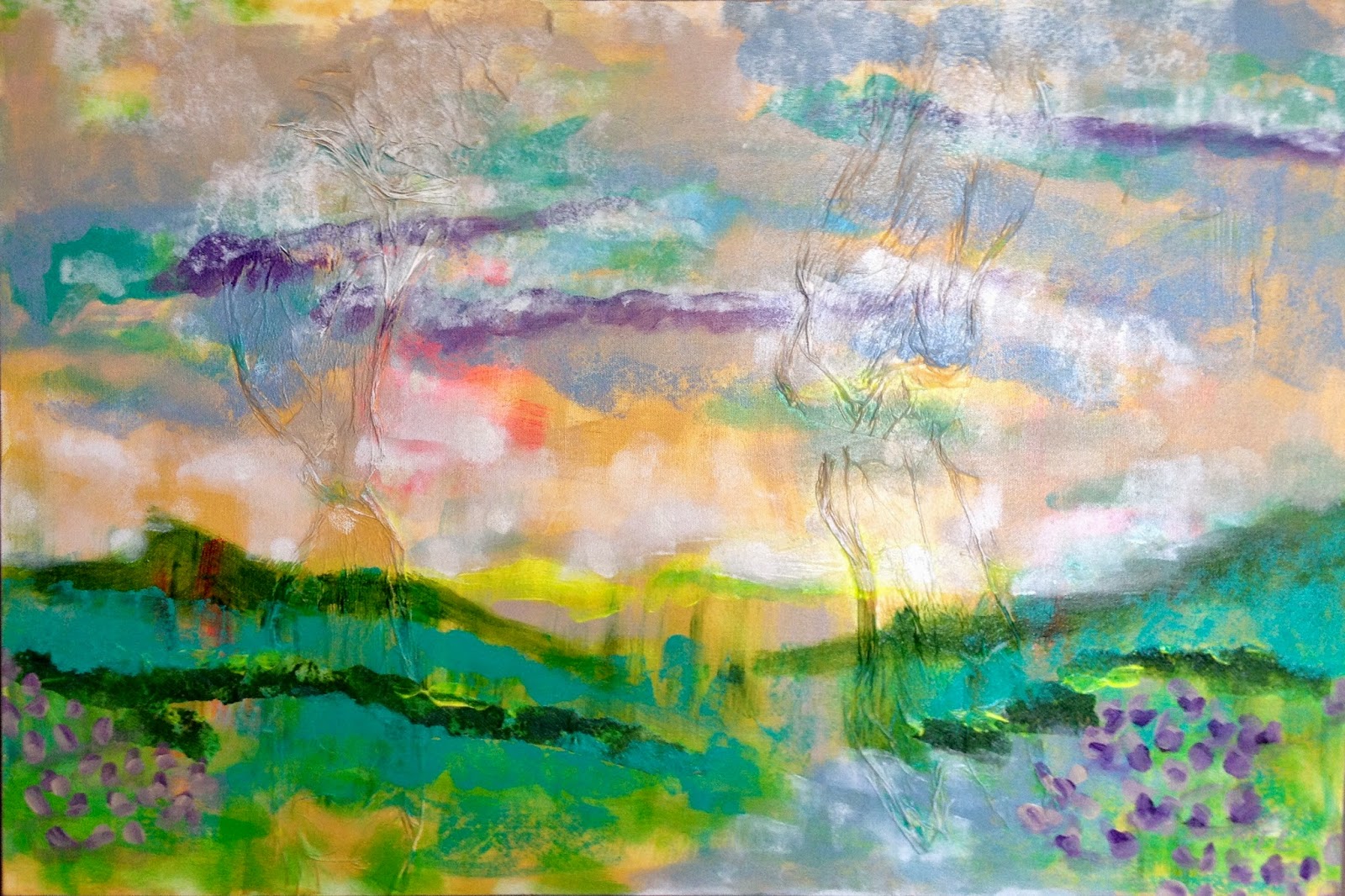 QUILTERS...ENJOY COLOUR! : Spring Paintings!