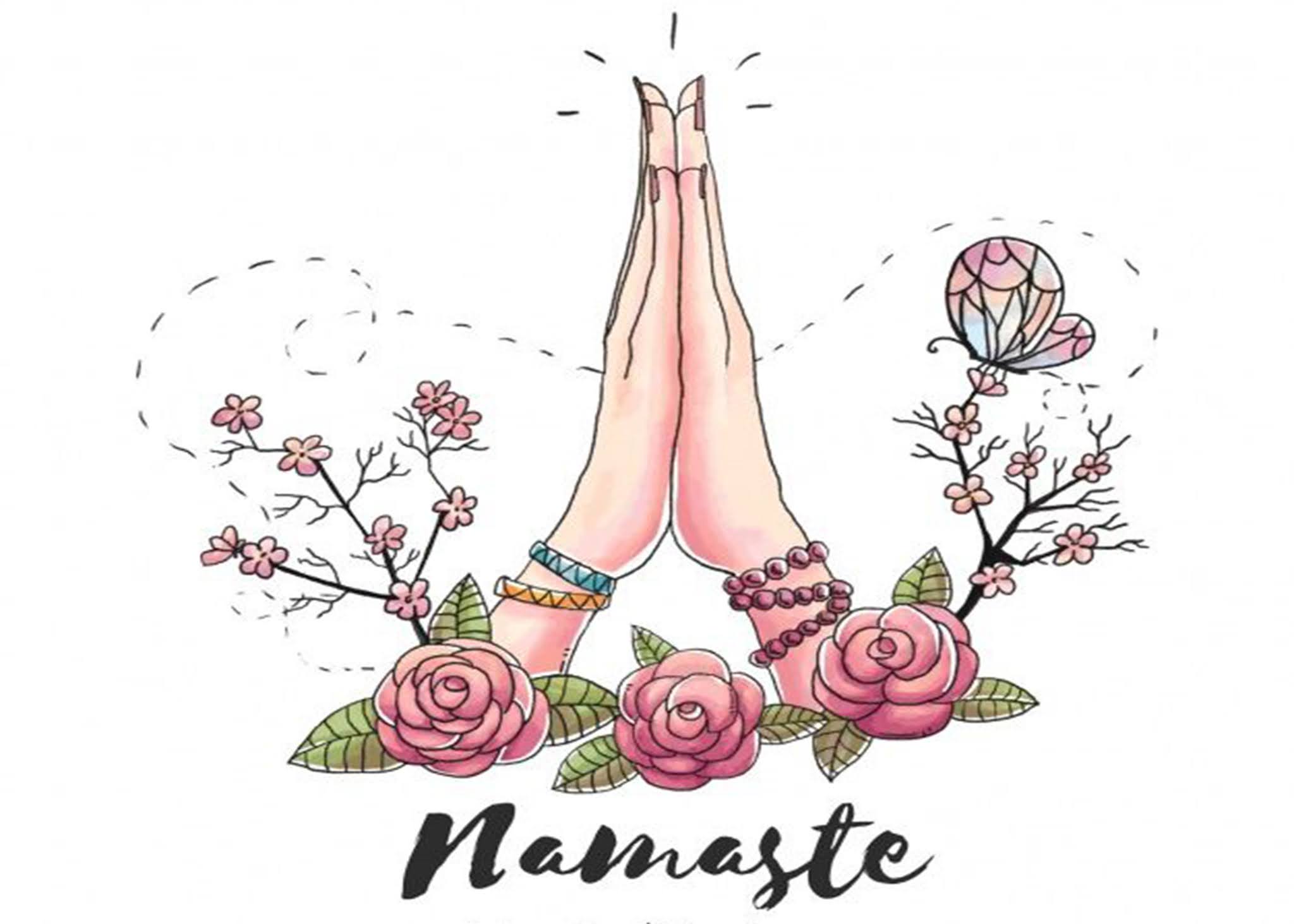 'Namaste' or 'Namaskar', a traditional way of Greetings!