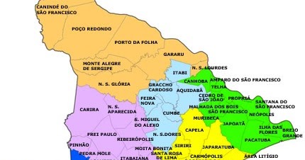 Grupo "Minha Terra é SERGIPE": Mapa Político de Sergipe